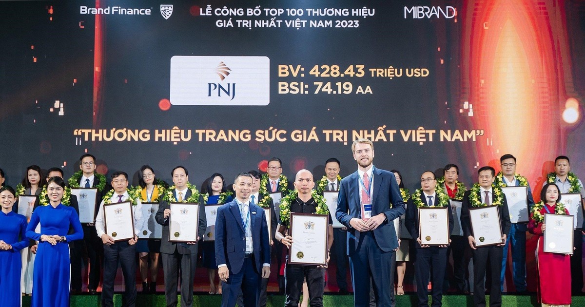 PNJ nằm trong Top 100 Thương hiệu Giá trị nhất Việt Nam | Tin nhanh ...