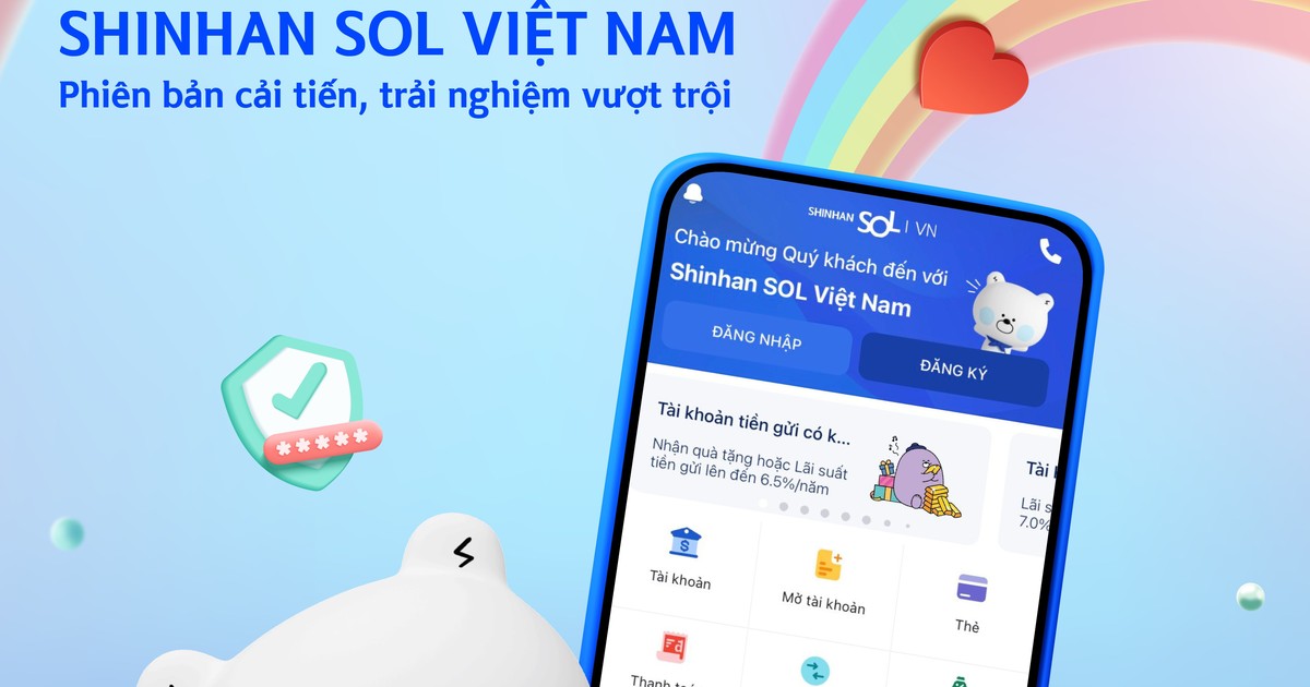 Ngân hàng Shinhan ra mắt phiên bản mới của ứng dụng Shinhan SOL Việt Nam | Tin nhanh chứng khoán