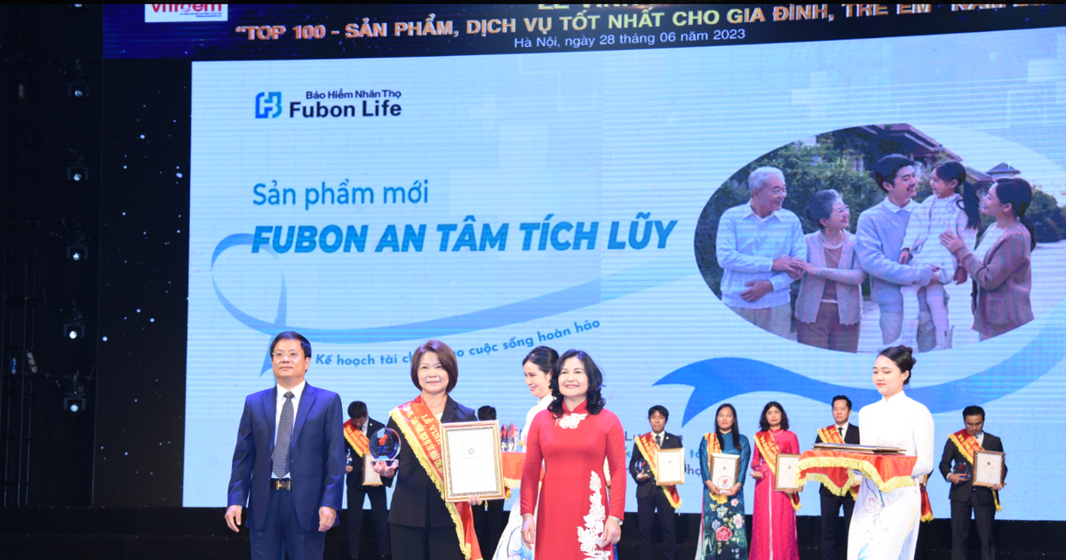 Fubon Life Việt Nam nhận giải thưởng sản phẩm dịch vụ tốt nhất | Tin ...