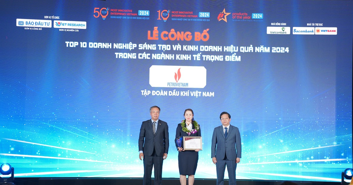 PVN lọt Top đầu doanh nghiệp sáng tạo và kinh doanh hiệu quả | Tin ...