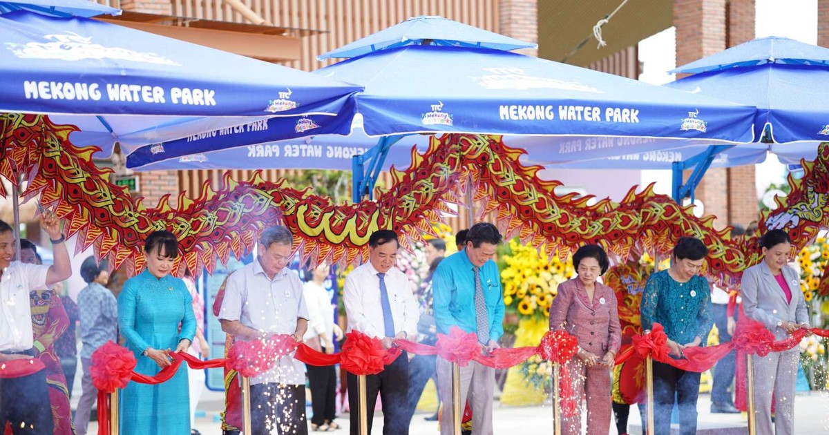 Khai trương công viên nước đầu tiên tại thành phố Bến Tre - TTC Mekong Aqua Park | Tin nhanh ...