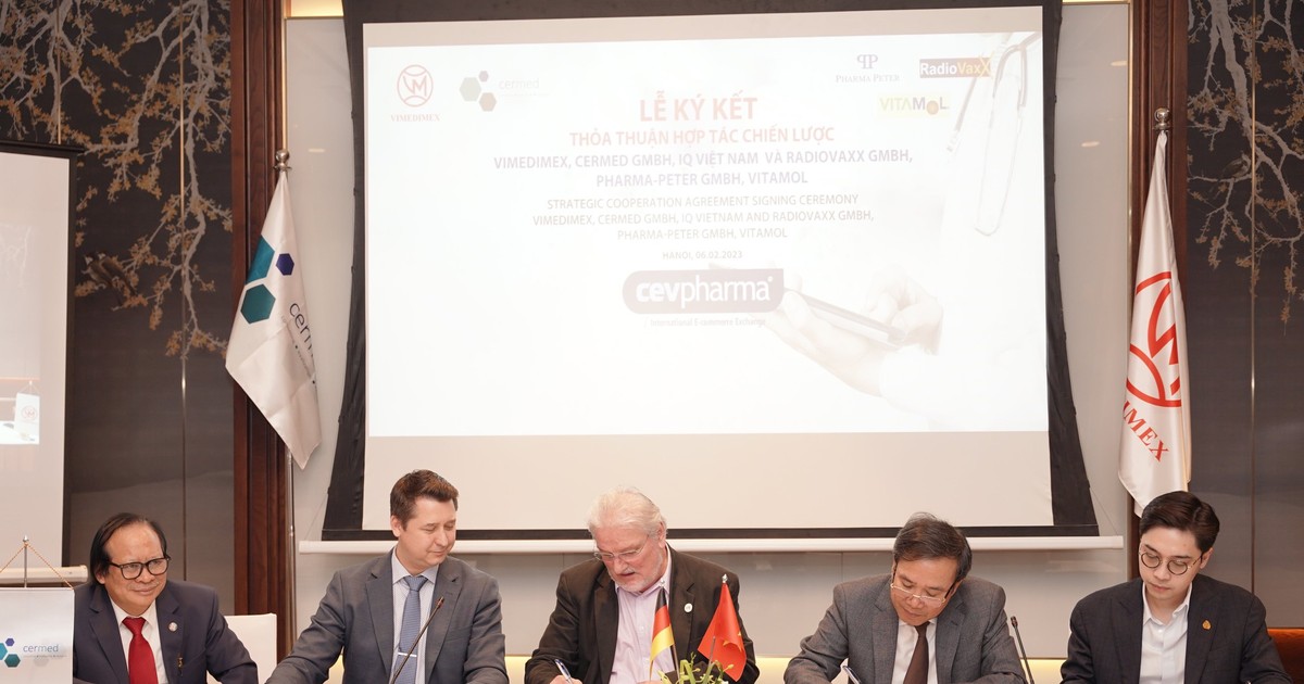 Vimedimex, Cermed GmbH ký kết hợp tác ứng dụng trị liệu phóng xạ thụ ...