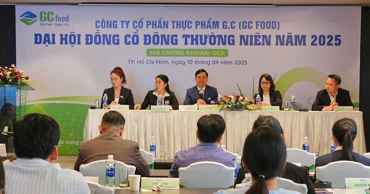 ĐHCĐ GC Food (GCF): Chia cổ tức 16% tiền mặt, lợi nhuận quý I tăng gấp ...