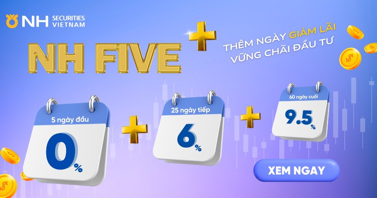 Chứng khoán NHSV ra mắt sản phẩm NH-Five+ và giảm mạnh lãi vay margin | Tin nhanh chứng khoán