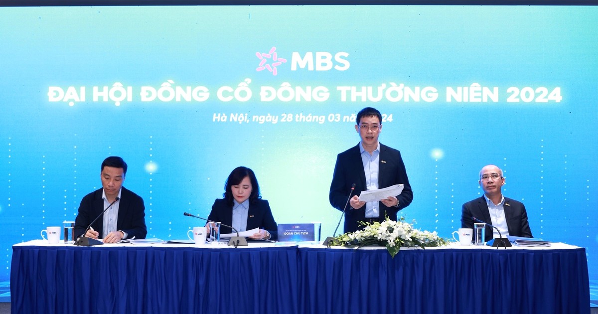 ĐHĐCĐ Chứng khoán MB (MBS): Mục tiêu lợi nhuận năm 2024 tăng trưởng 30% ...