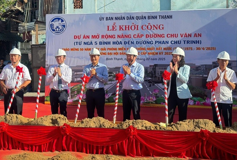 TP.HCM khởi công mở rộng 600 m đường Chu Văn An, vốn đầu tư 1.067 tỷ ...
