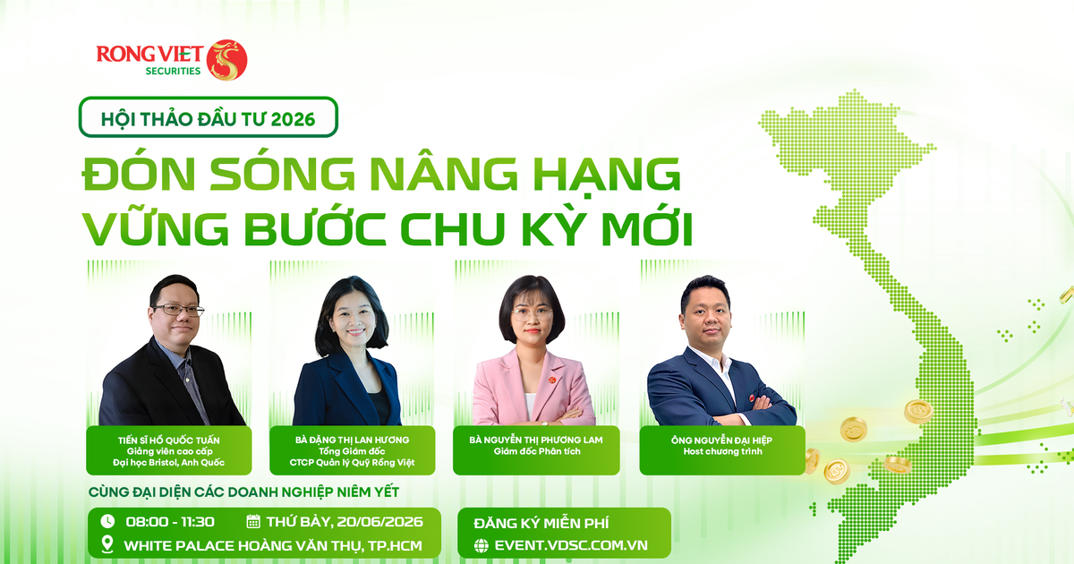 Chứng khoán Rồng Việt (VDS) tổ chức hội thảo đầu tư, tìm cơ hội trước ...