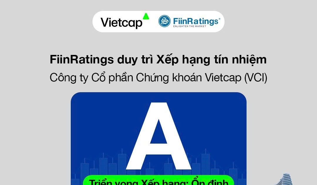 FiinRatings duy trì xếp hạng tín nhiệm "A" cho Vietcap (VCI): Lợi thế ...
