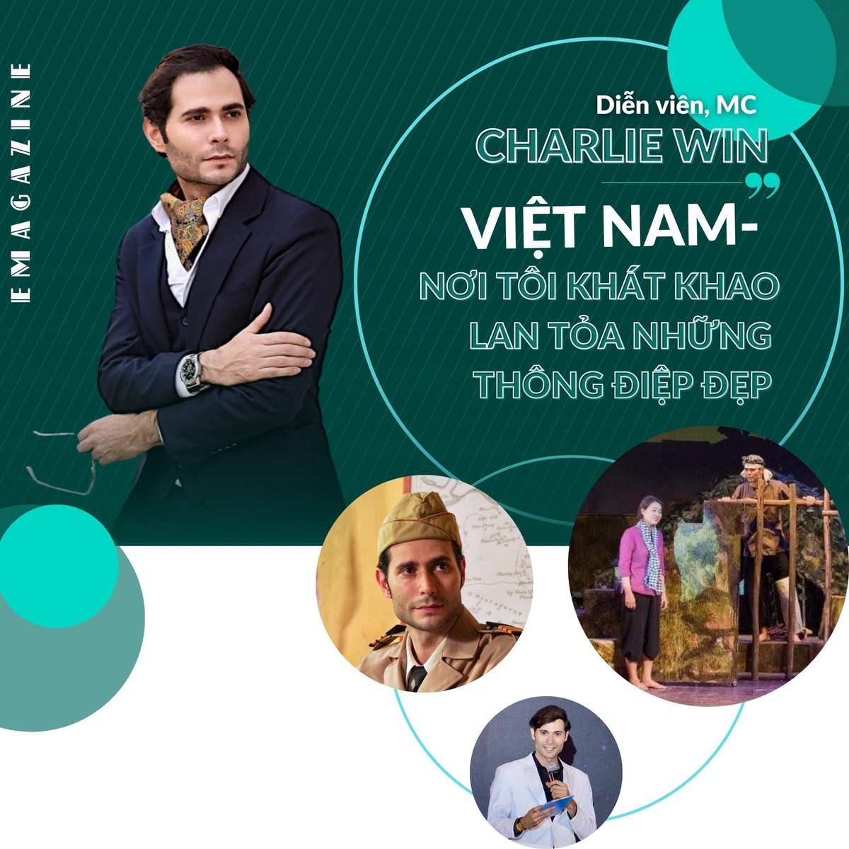Diễn viên, MC Charlie Win: Việt Nam - Nơi tôi khát khao lan tỏa những ...