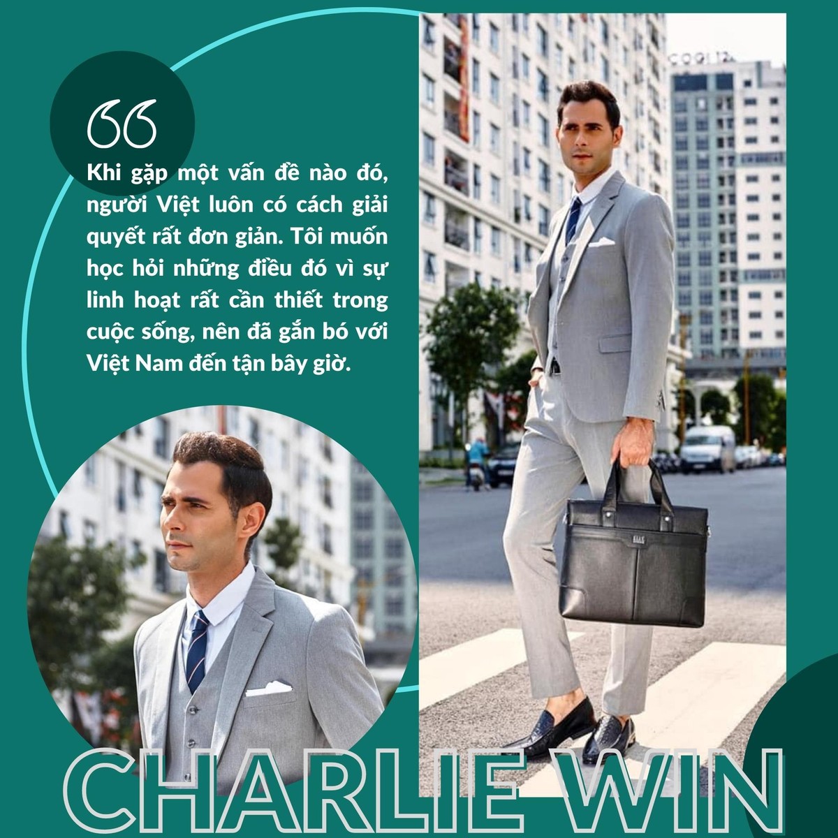 Diễn viên, MC Charlie Win: Việt Nam - Nơi tôi khát khao lan tỏa những ...