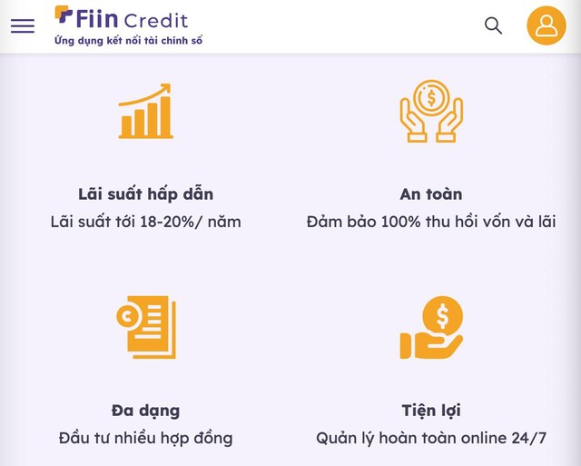 Cho vay qua Fiin Credit, chấp nhận mạo hiểm vì lãi suất cao | Tin nhanh ...